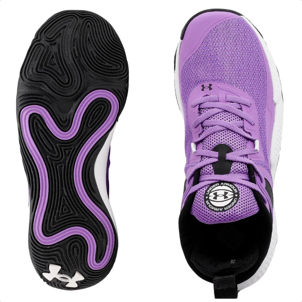 Tênis Under Armour Dagger Basquete Masculino Preto/Roxo