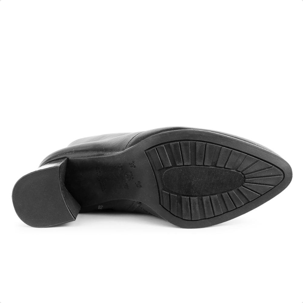 Bota Ramarim Cano Médio Ankle Boot Feminina Preto