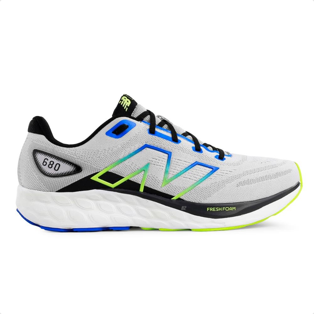 Tênis New Balance 680 V8 Masculino Cinza/Preto