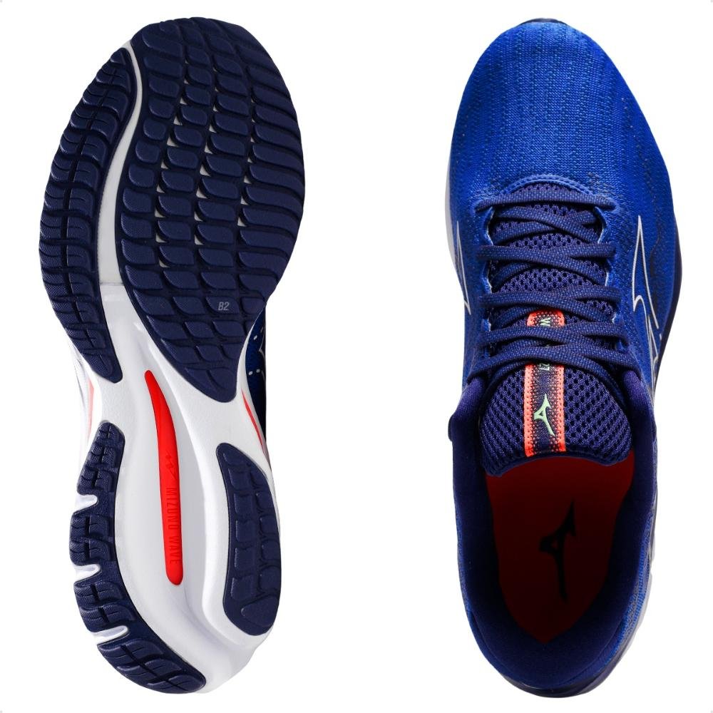 Tênis Mizuno Wave Rider 27 Masculino Azul Marinho