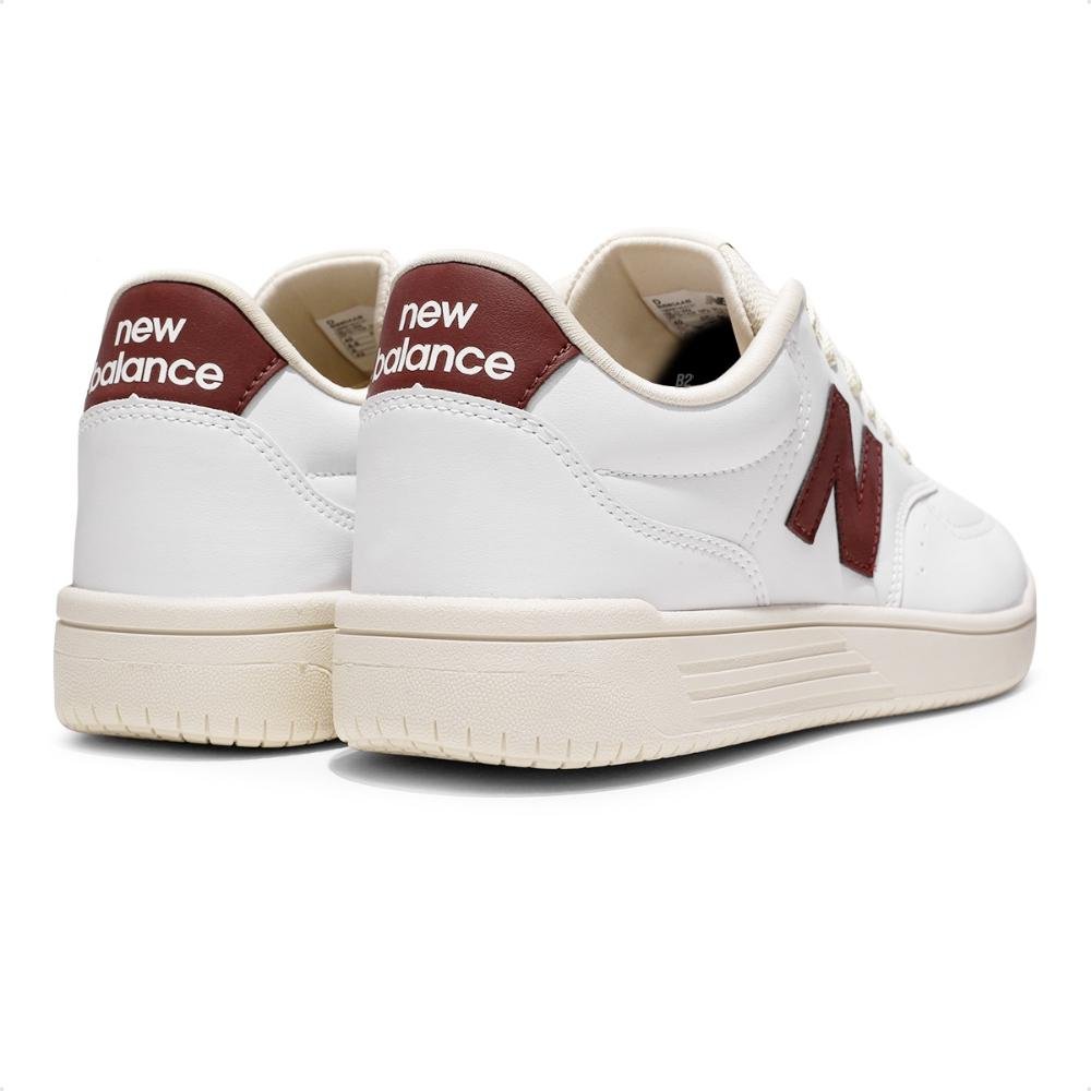 Tênis New Balance BB80 Masculino Branco/Bordô