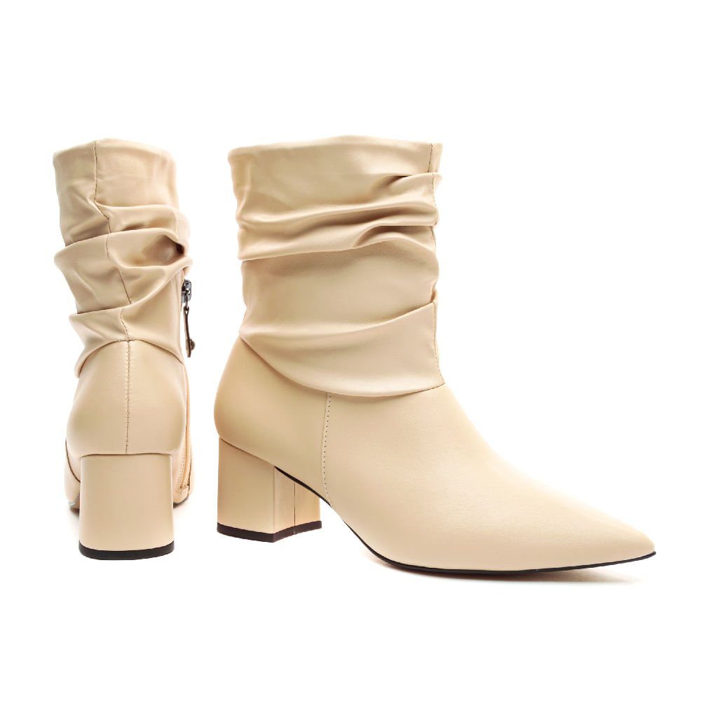 BOTA CREME SLOUCHY CANO CURTO CECCONELLO 1905001-11 Bege