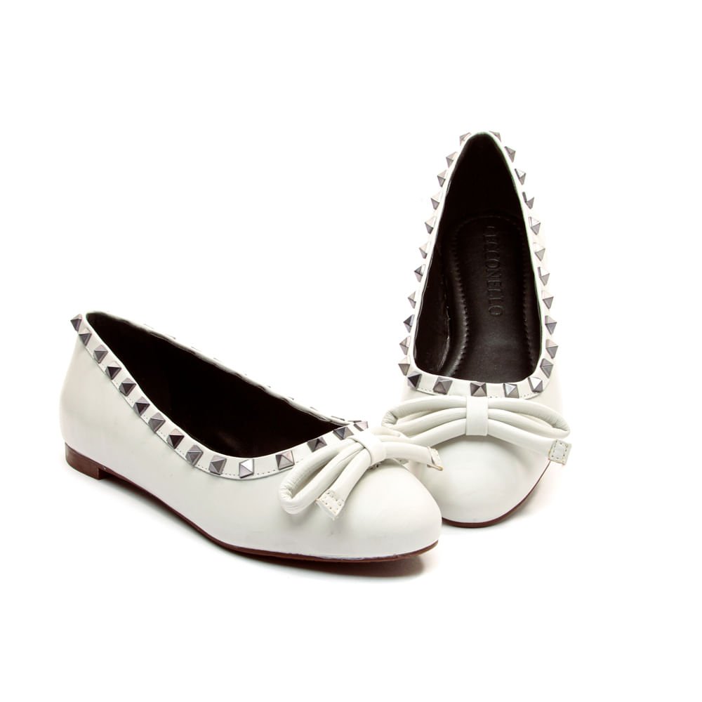 Sapatilha Couro Branco ( Snow ) Cecconello 2408002-3 Branco