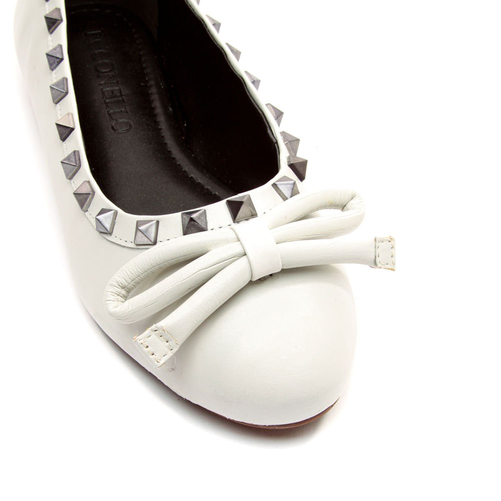 Sapatilha Couro Branco ( Snow ) Cecconello 2408002-3 Branco
