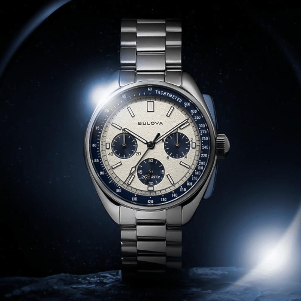 Relógio Masculino Lunar Pilot Bulova Prata 98K112 Prata