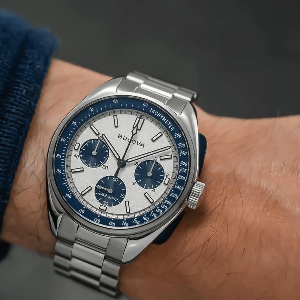 Relógio Masculino Lunar Pilot Bulova Prata 98K112 Prata