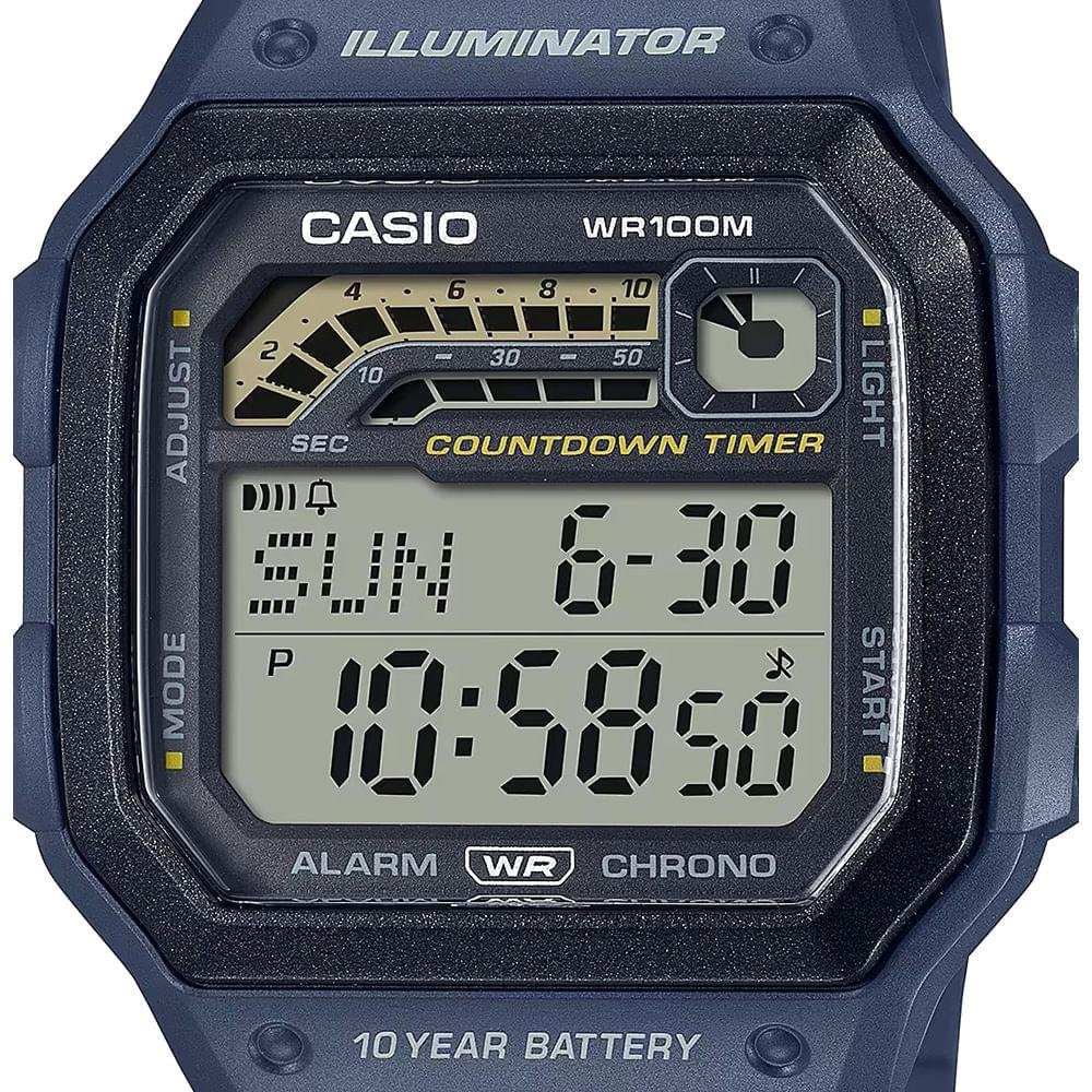 Relógio Masculino Standard Casio Azul WS-1600H-2AVDF-SC Azul