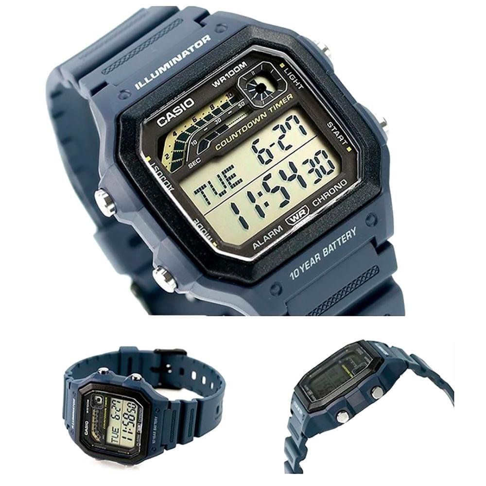 Relógio Masculino Standard Casio Azul WS-1600H-2AVDF-SC Azul