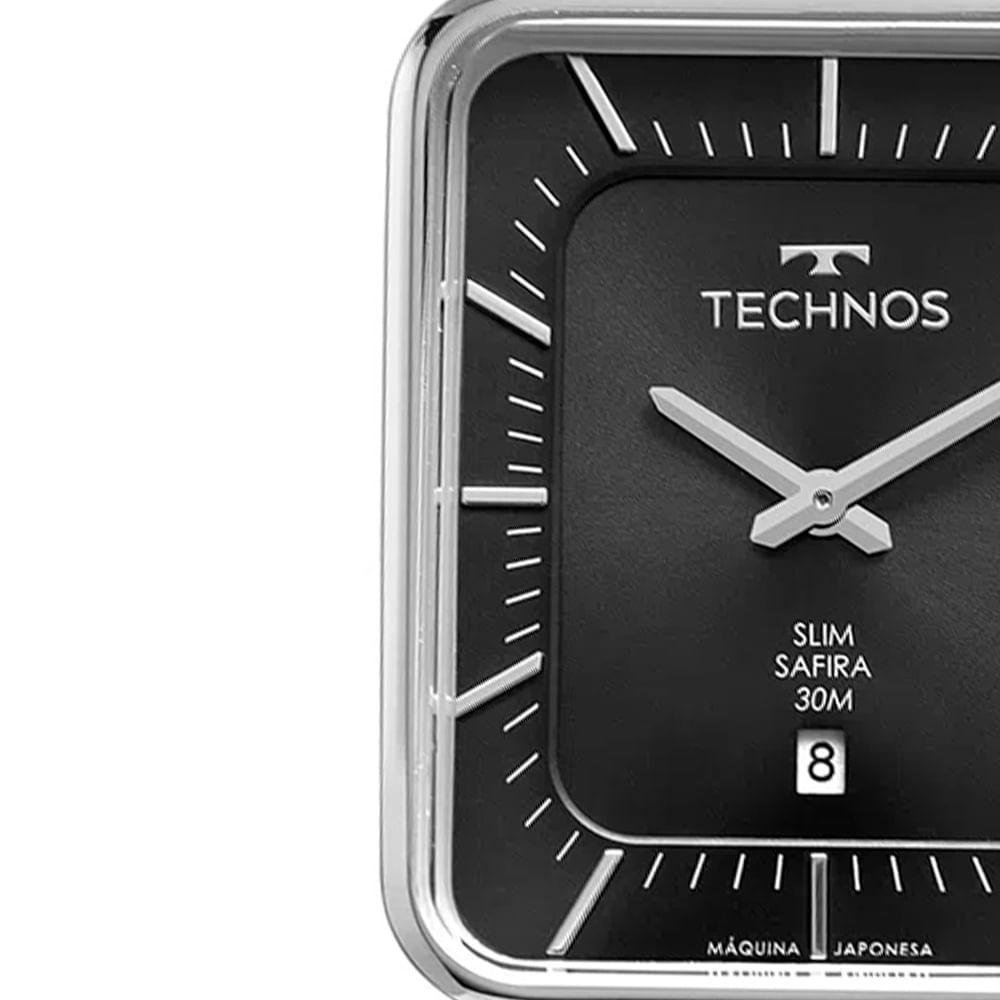 Relógio Masculino Slim Technos Prata GM10YS/1P Prata