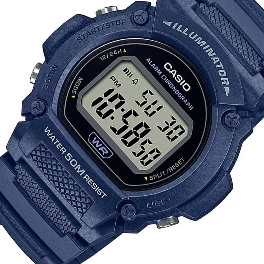 Relógio Masculino Digital Azul Casio - W-219H-2AVDF-SC Azul