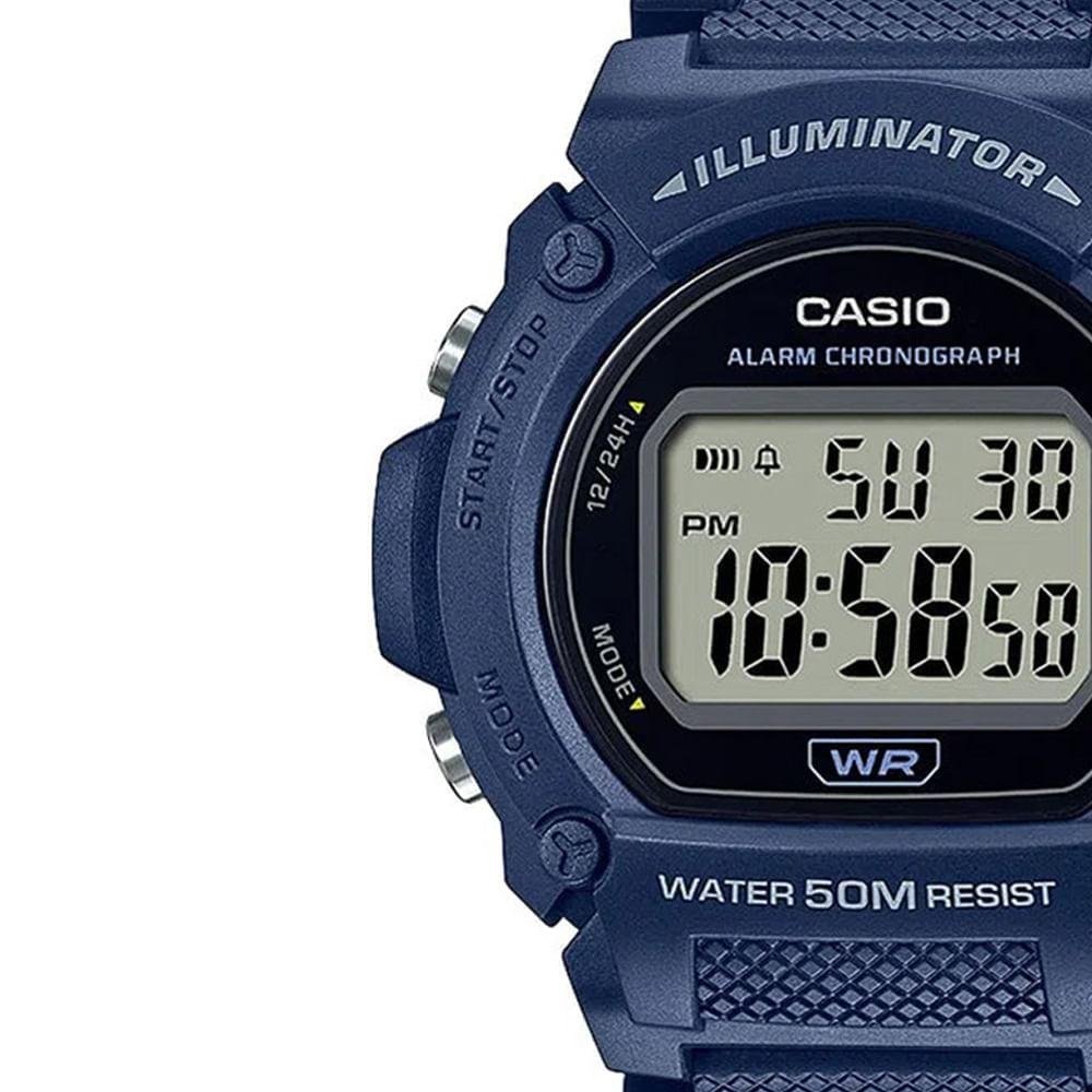 Relógio Masculino Digital Azul Casio - W-219H-2AVDF-SC Azul