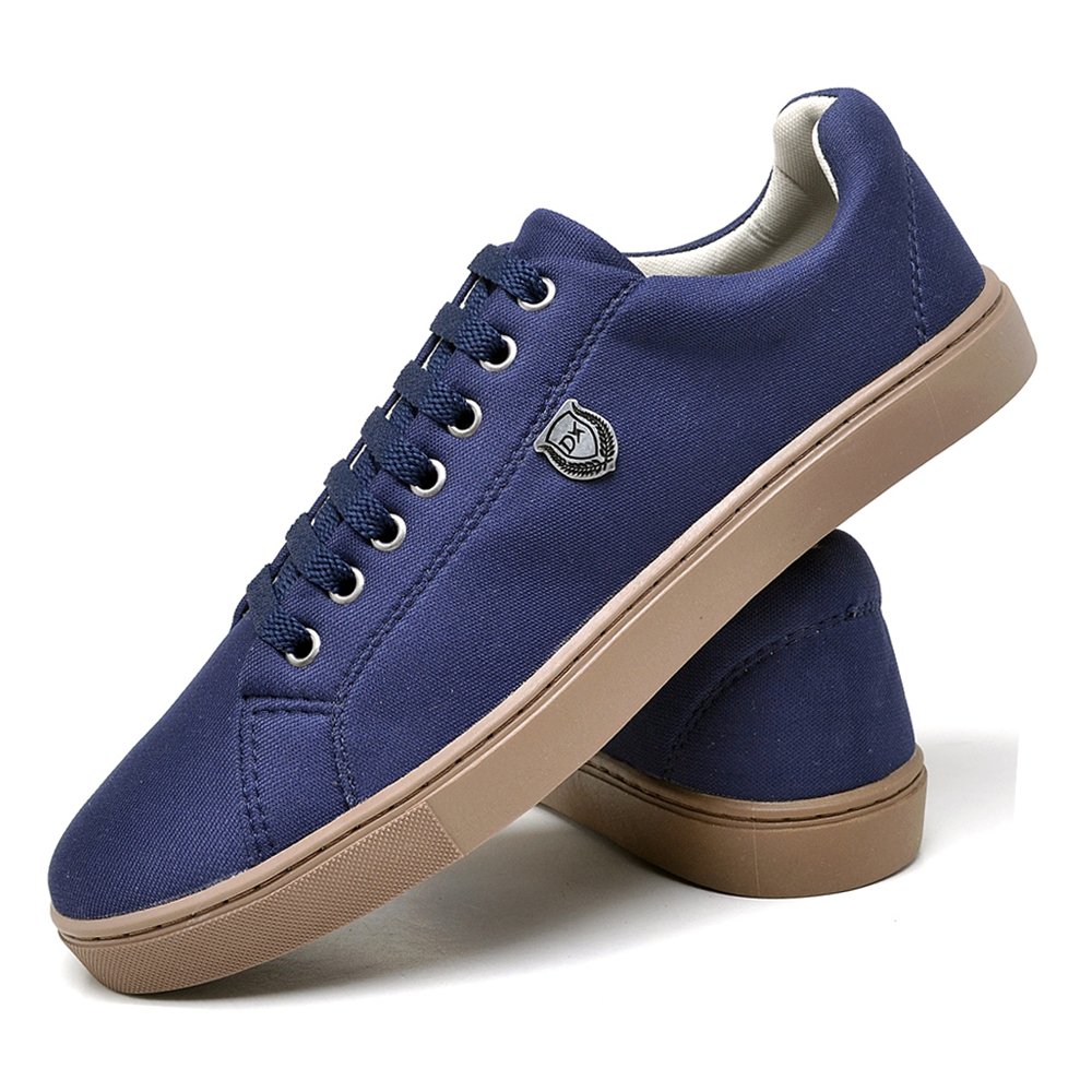Kit 3 Pares Sapatênis Casual Dex Shoes em Lona com Cadarço e Sola ...