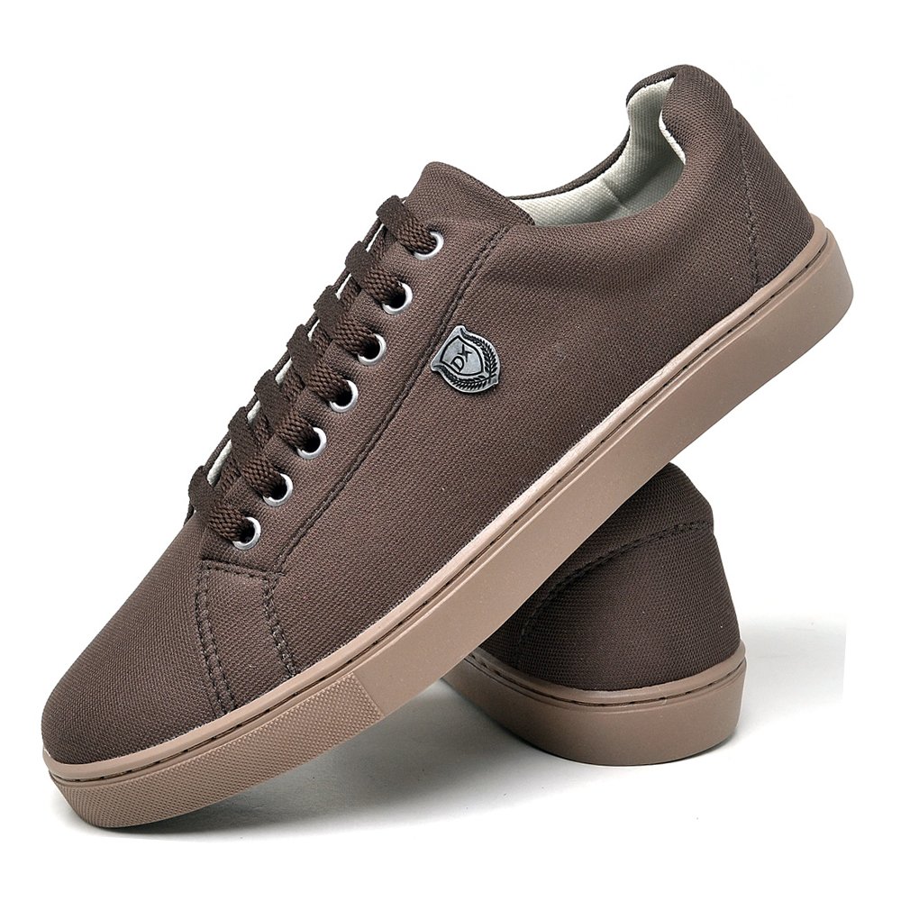 Kit 3 Pares Sapatênis Casual Dex Shoes em Lona com Cadarço e Sola ...
