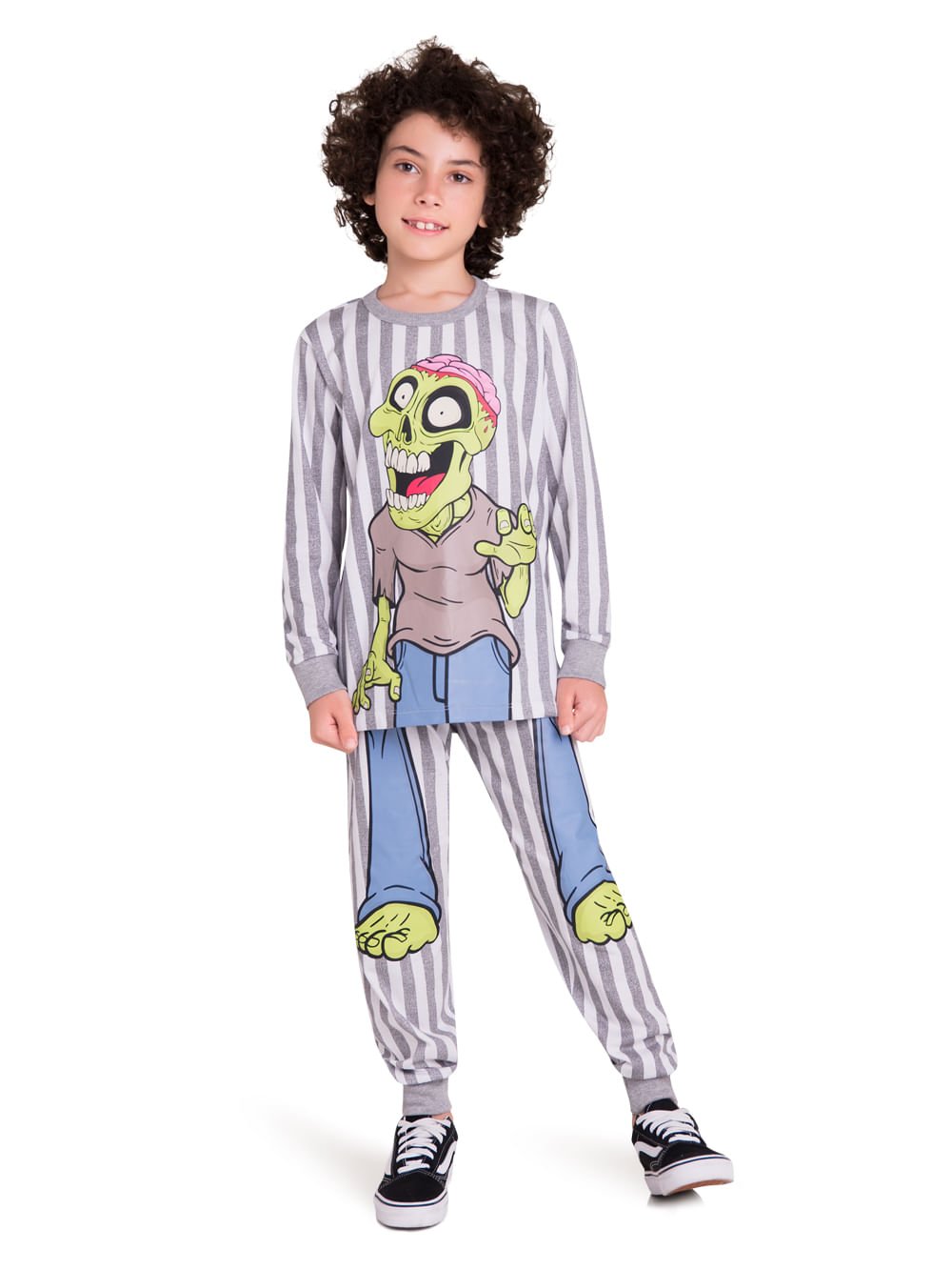 Pijama Manga Longa Monstro 10