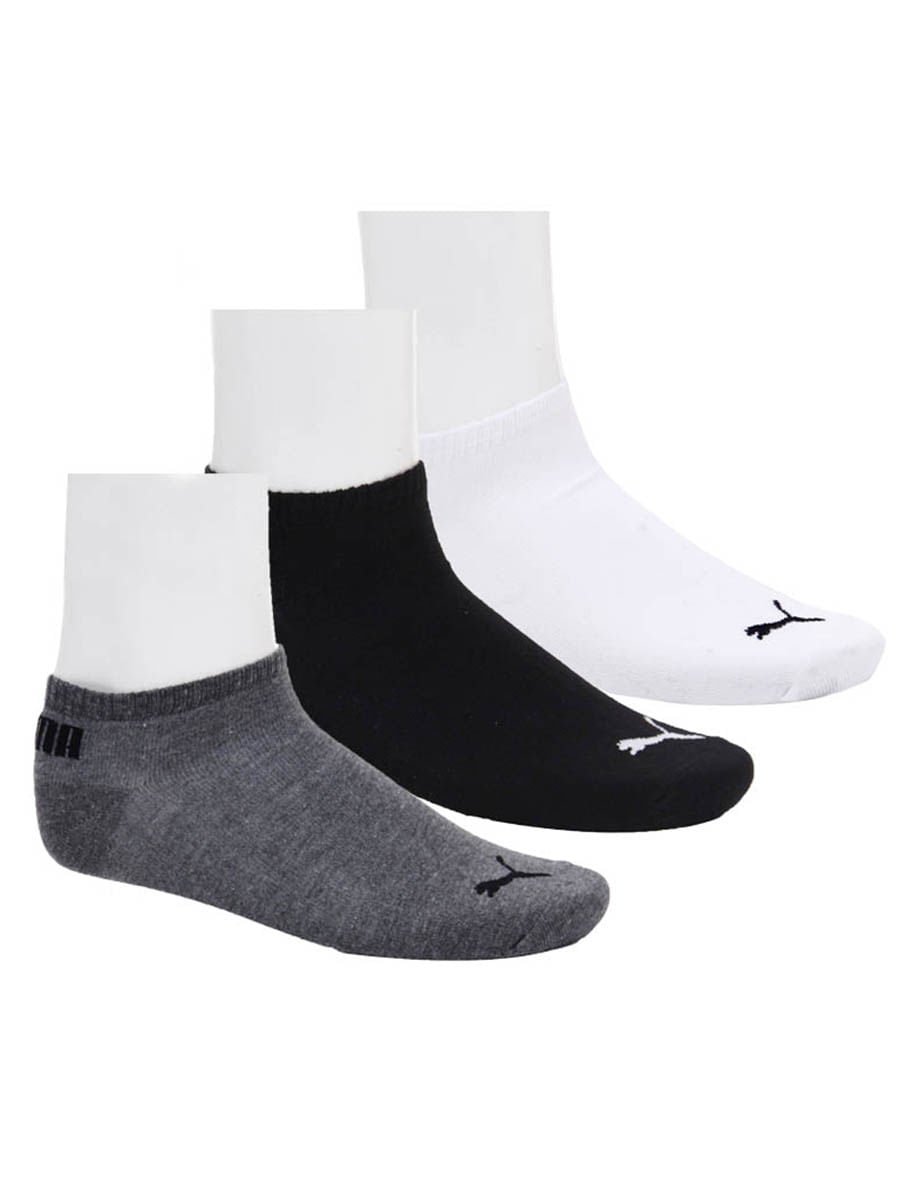 Kit de Meia Masculina Puma com 3 Unidades Multicores