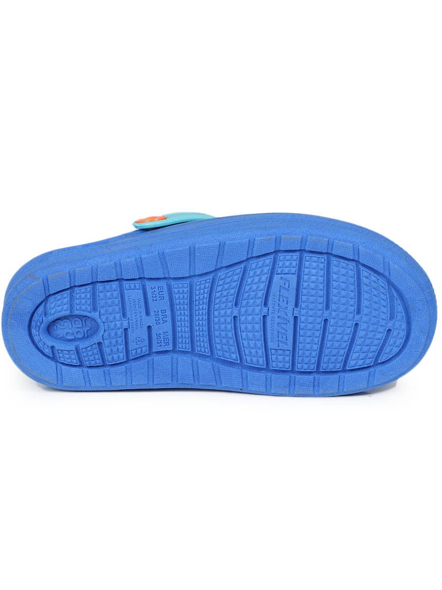 Sandália Clog Infantil Mar e Cor Polvo Pop It Azul Azul
