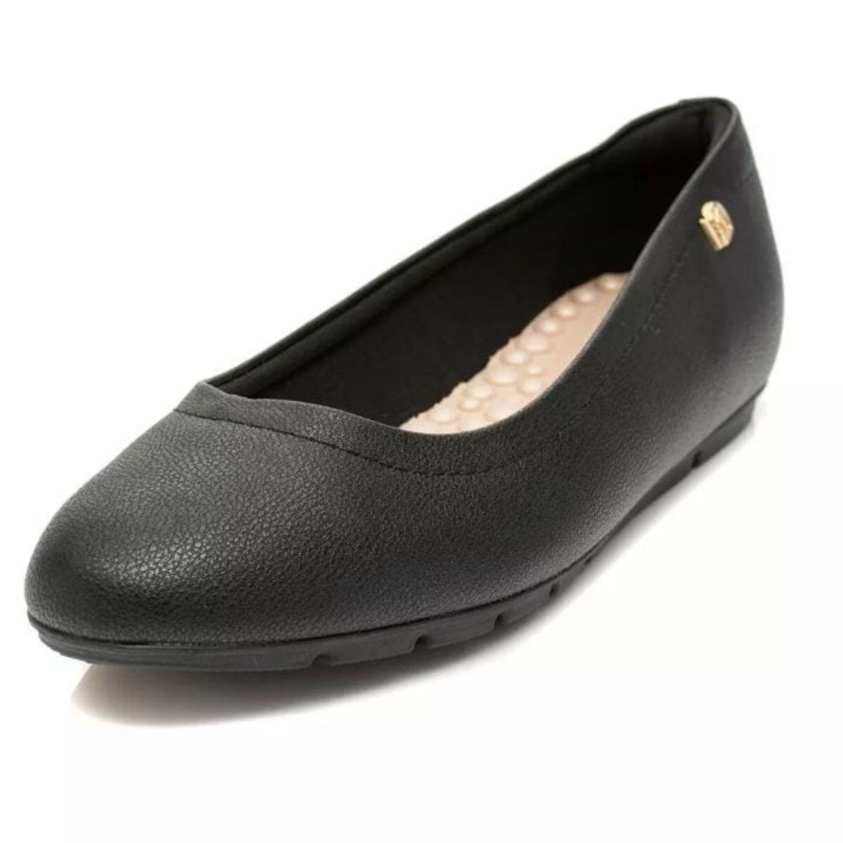 Sapatilha Feminina Modare Palmilha Massageadora 7385.100 Preto