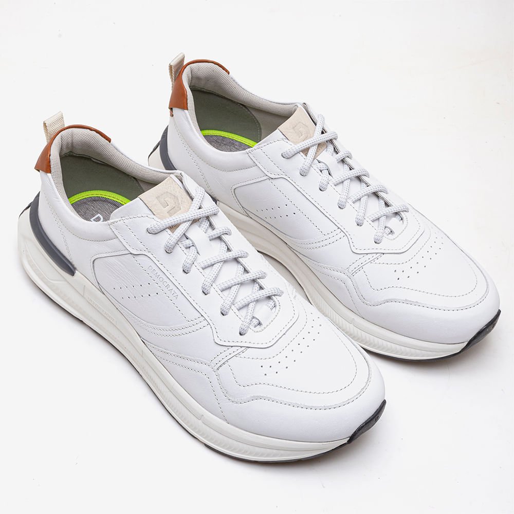 Tênis Democrata Denim Brad Ultra Light Branco