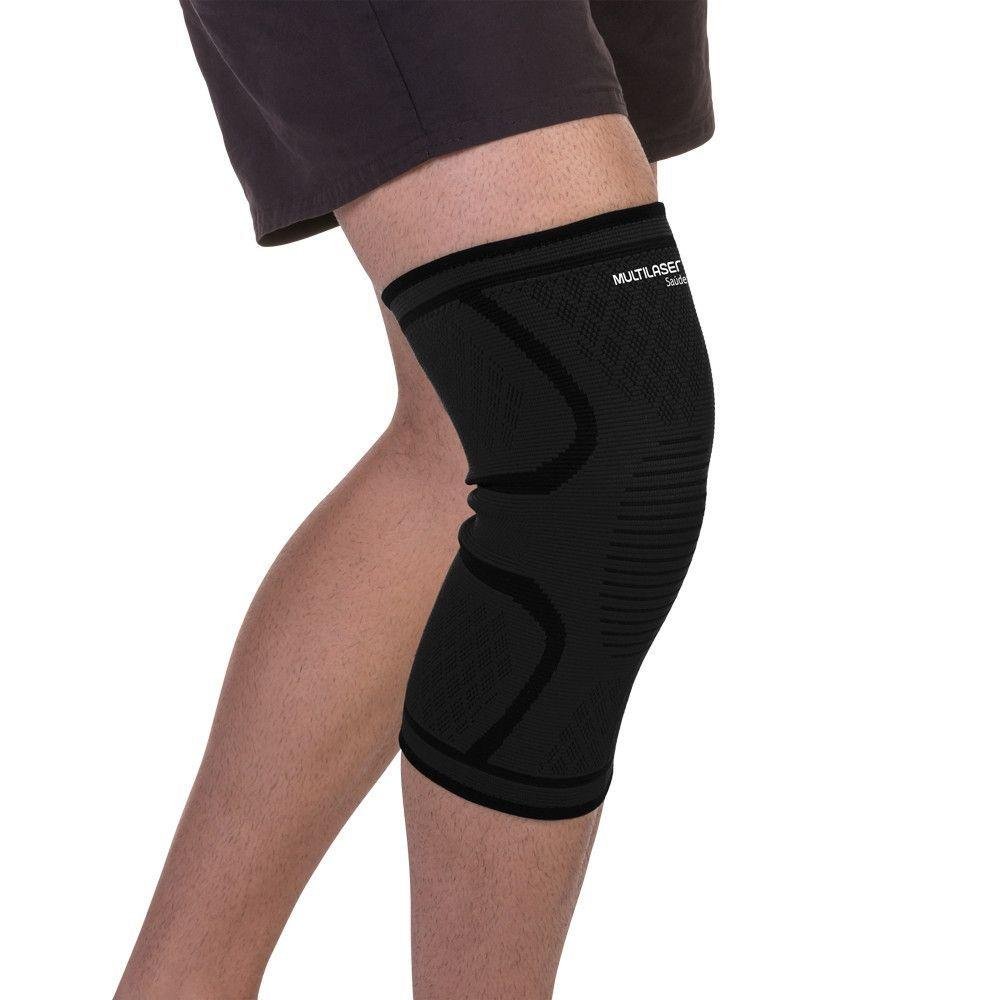 Joelheira Elástica Unissex Tam P Multilaser - Hc337 Preto P Preto