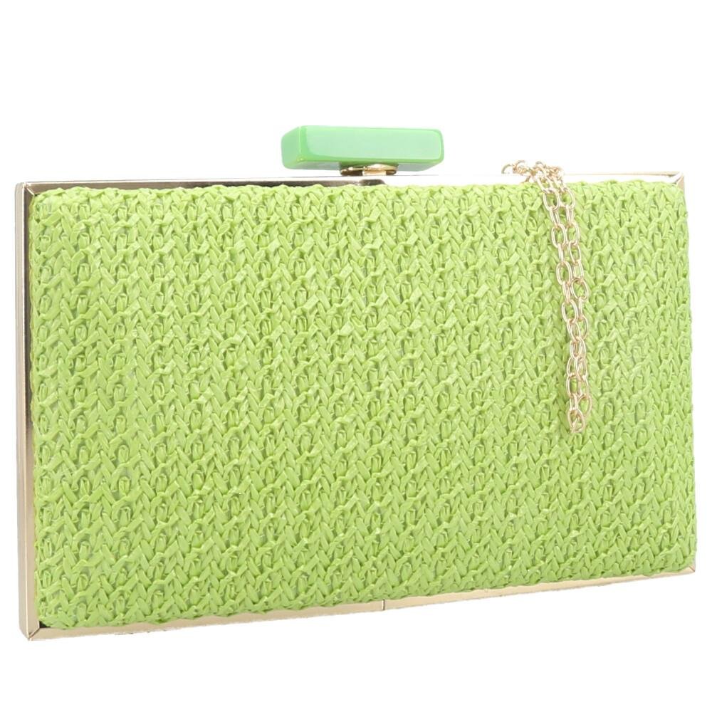 Bolsa Clutch em Ráfia Ayla Bauarte Verde