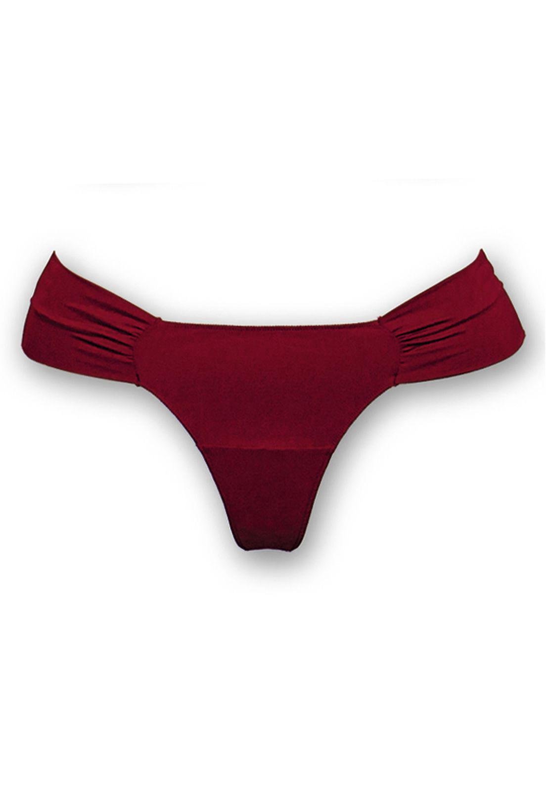 Calcinha Fio Dental Nupcial Demillus 51235 Carmim Vermelho