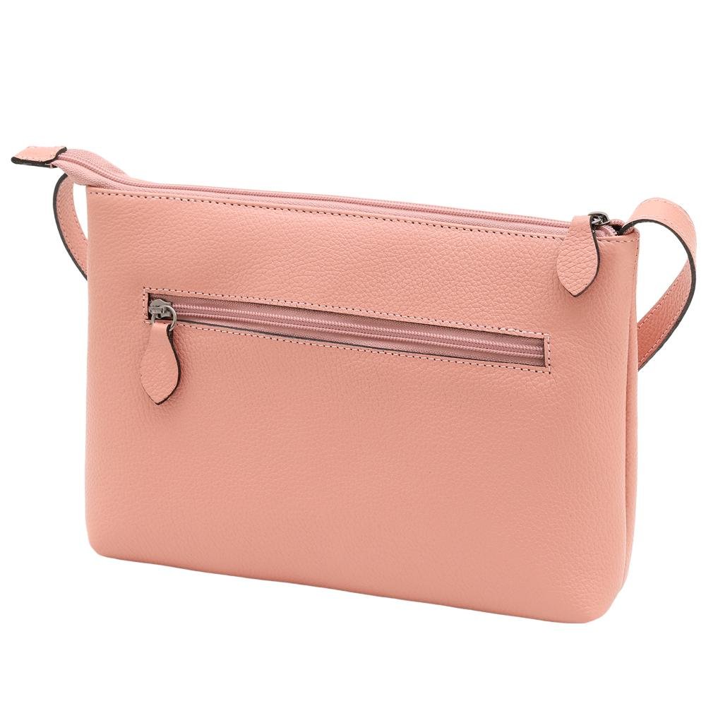 Kit Bolsa e Carteira de Couro Mariart 2260C + 236C + 158C Rosa