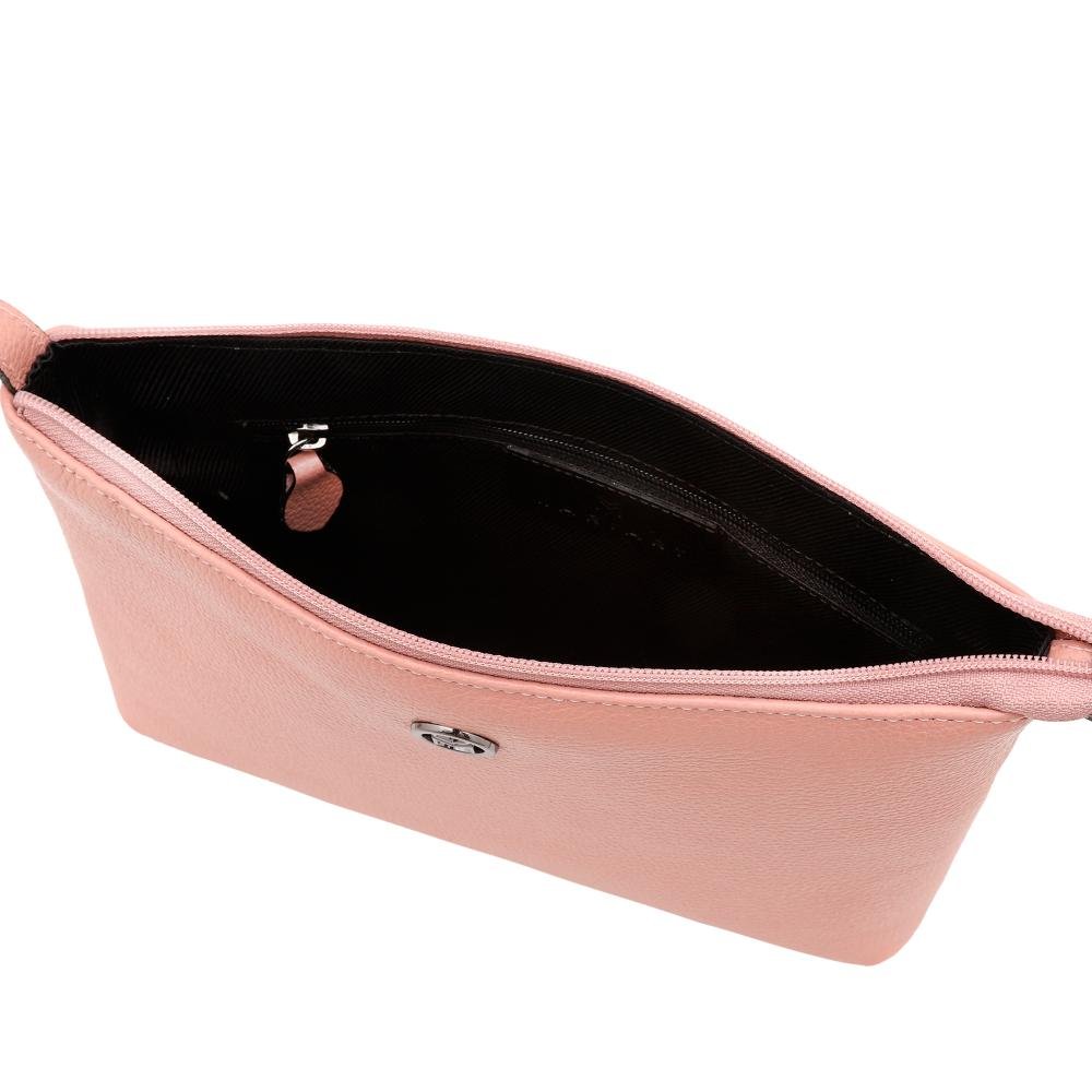 Kit Bolsa e Carteira de Couro Mariart 2260C + 236C + 158C Rosa