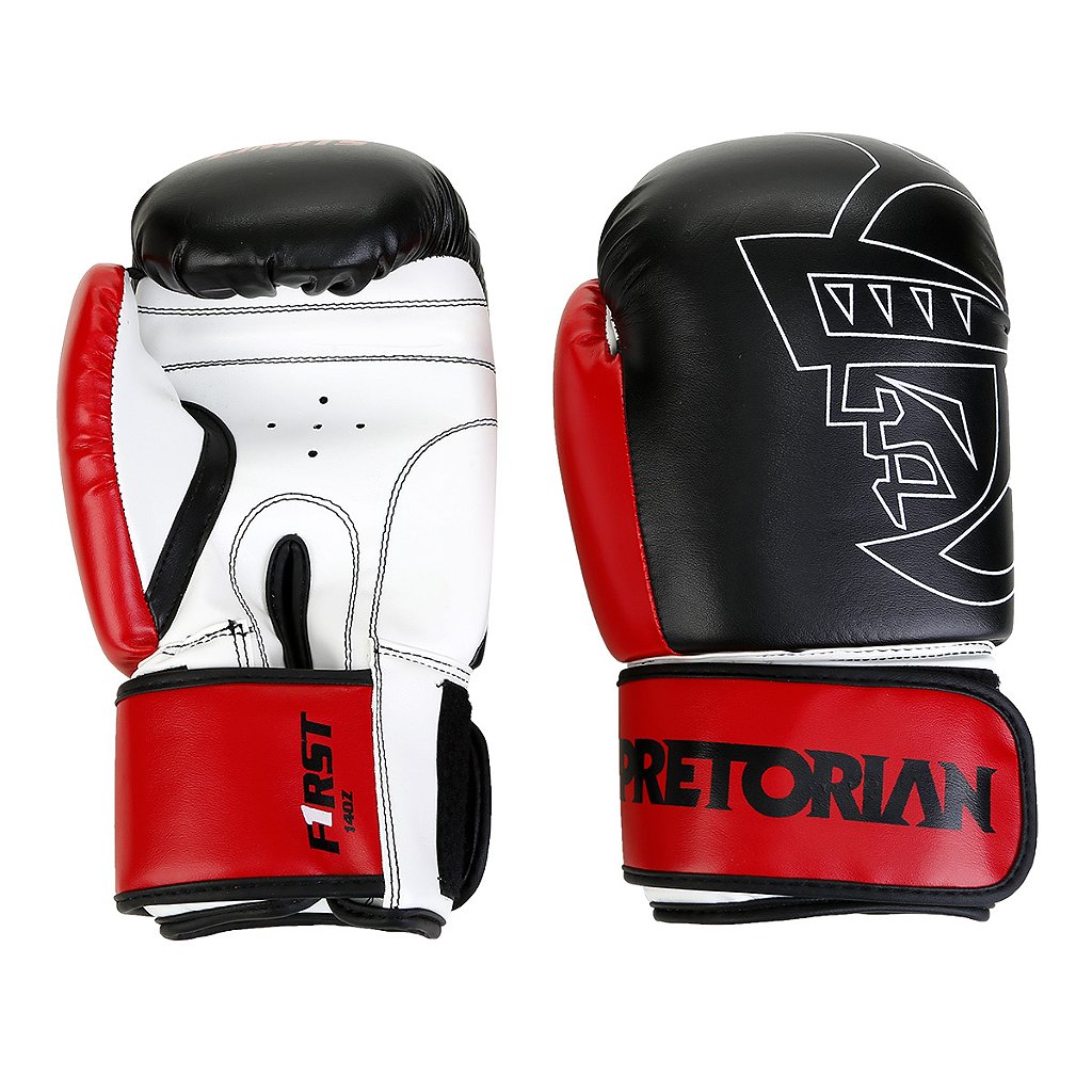 Luva de Boxe Pretorian First Vermelha Preto