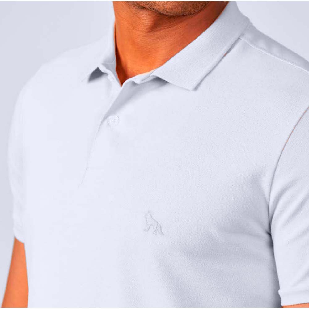 Camisa Polo Acostamento Logo O23 Branco Masculino Branco