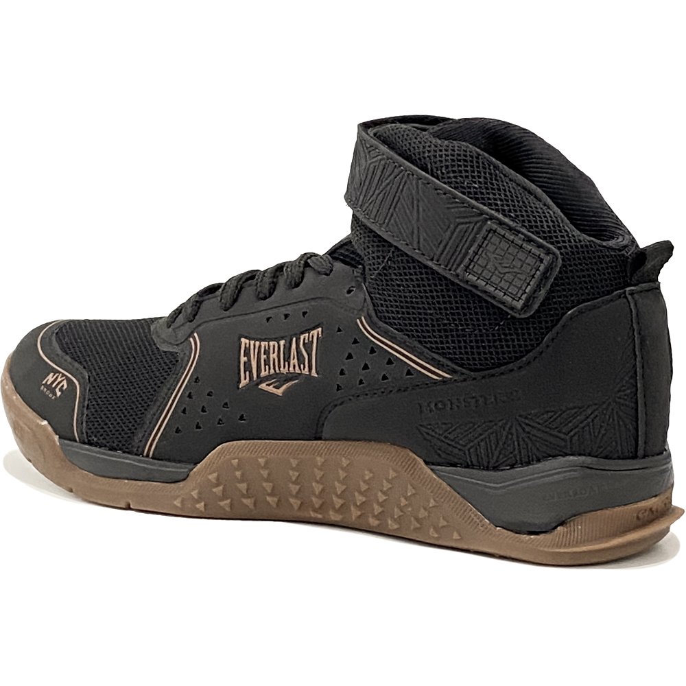 Tênis Everlast Monster II Preto e Marrom Unissex Preto