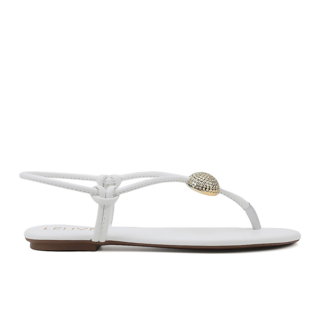 Rasteira Trancoso Branco Branco