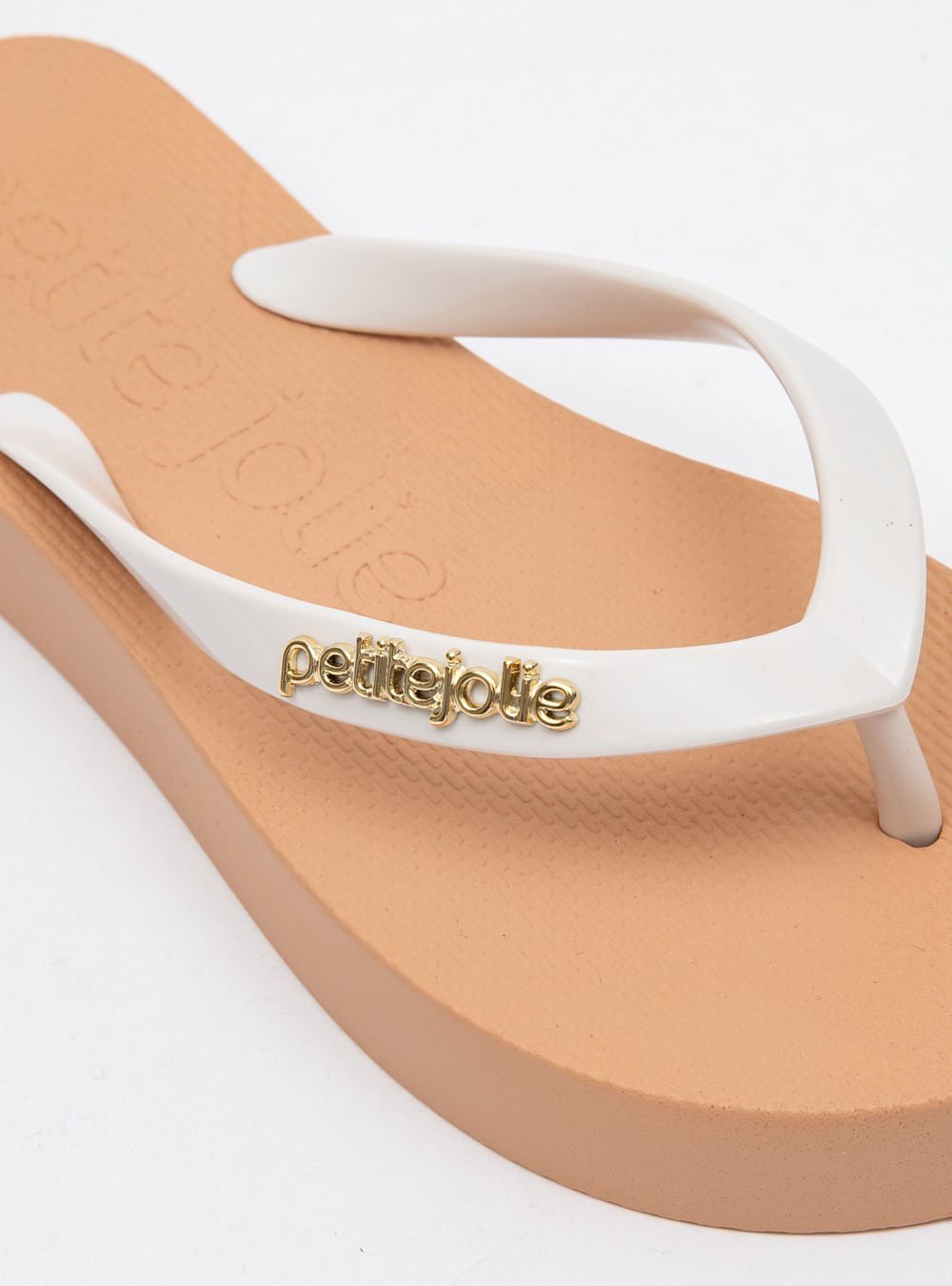 Chinelo Petite Jolie Fresh Up White/Sola Avela PJ7321 Bege