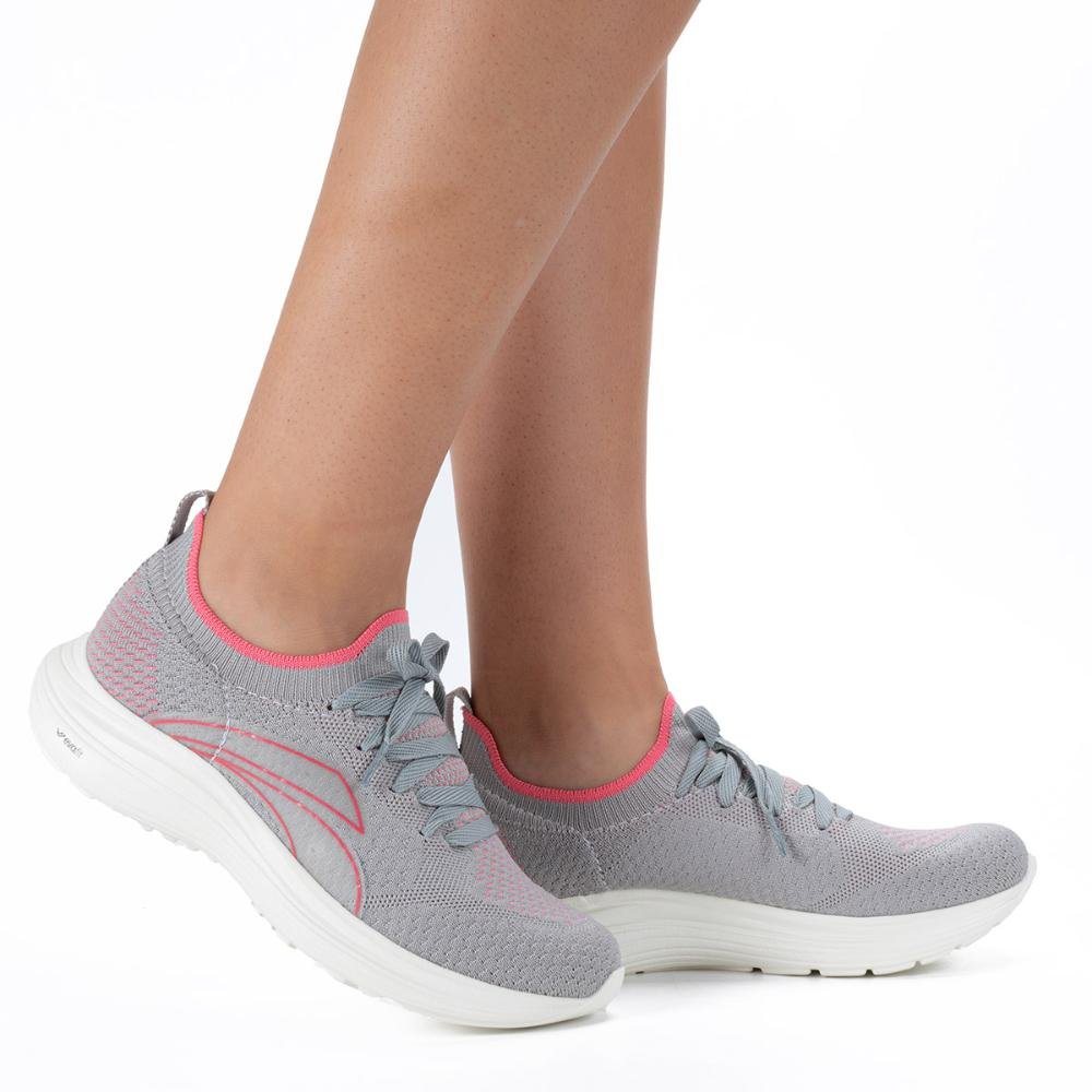 Tênis Kolosh Esportivo Feminino E0043 Cinza