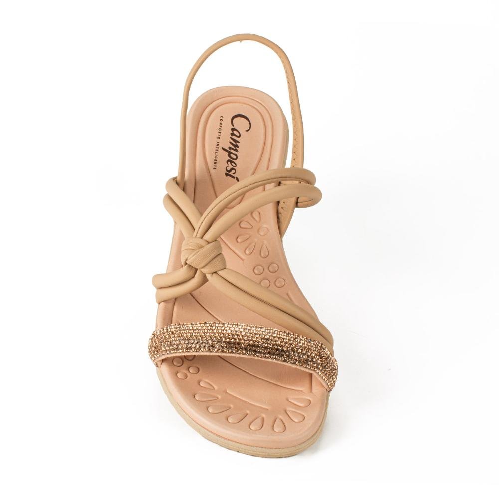 Sandália Campesí Flatform CP131 Bege