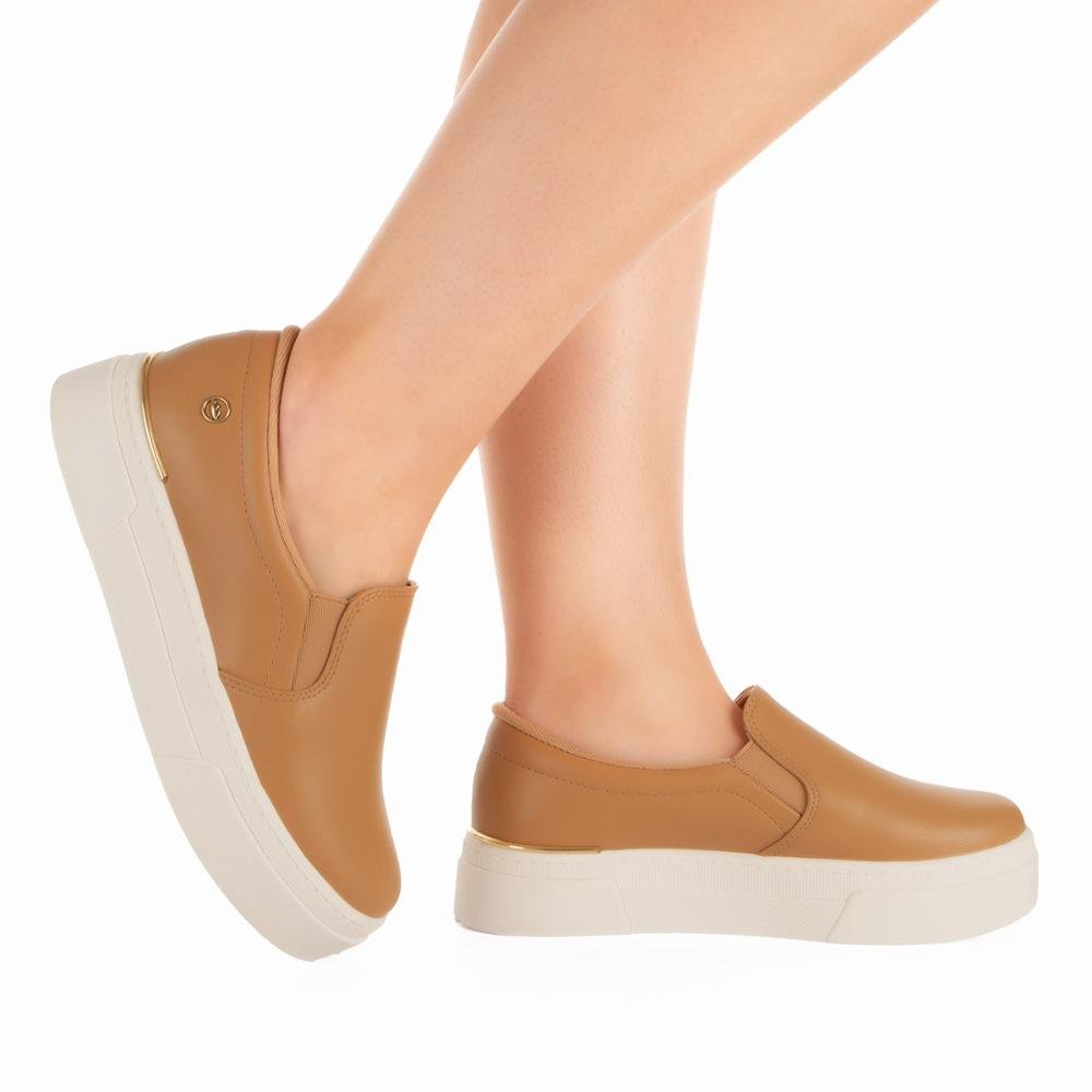 Tênis Dakota Flatform Slip On DA683 Marrom