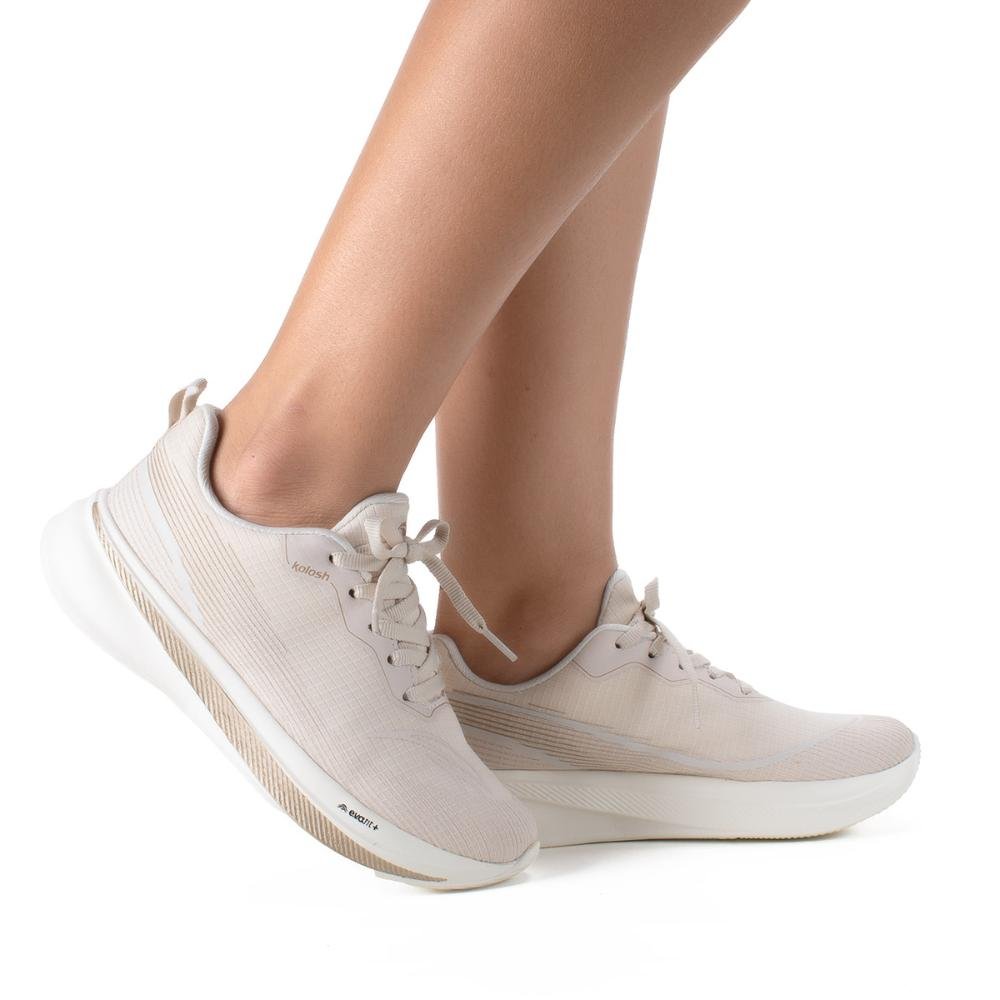 Tênis Kolosh Esportivo Feminino E0443 Bege Claro