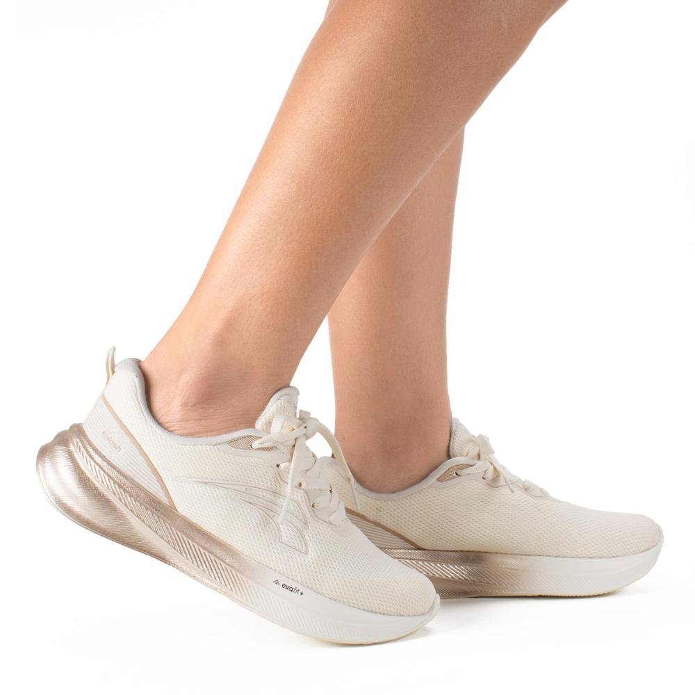 Tênis Kolosh Esportivo Feminino E0445 Bege Claro