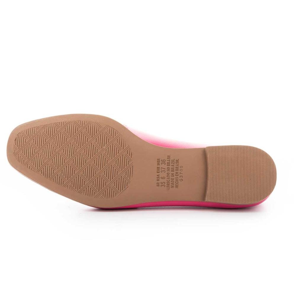 Sapato Tanara Loafer Com Pedrarias Rosa