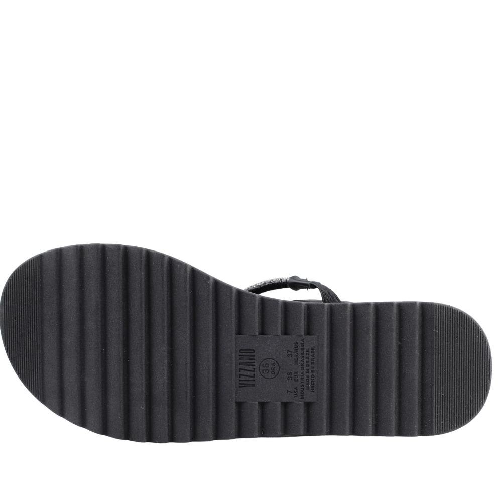 Sandalia Casual Feminina Tratorada Flatform Vizzano 6492.305 Preto