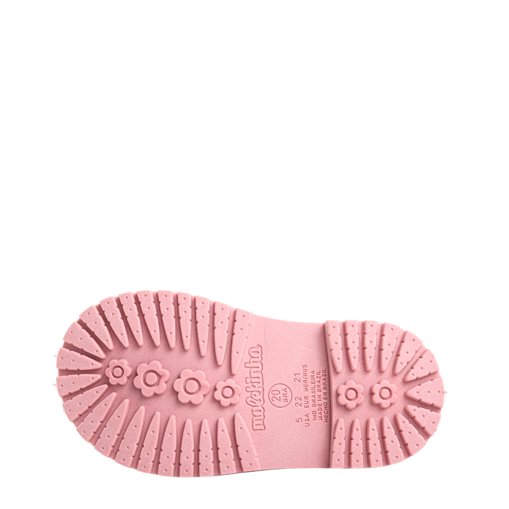 Bota Coturno Infantil Meninas Tratorada Molekinha 2126.512 Rosa