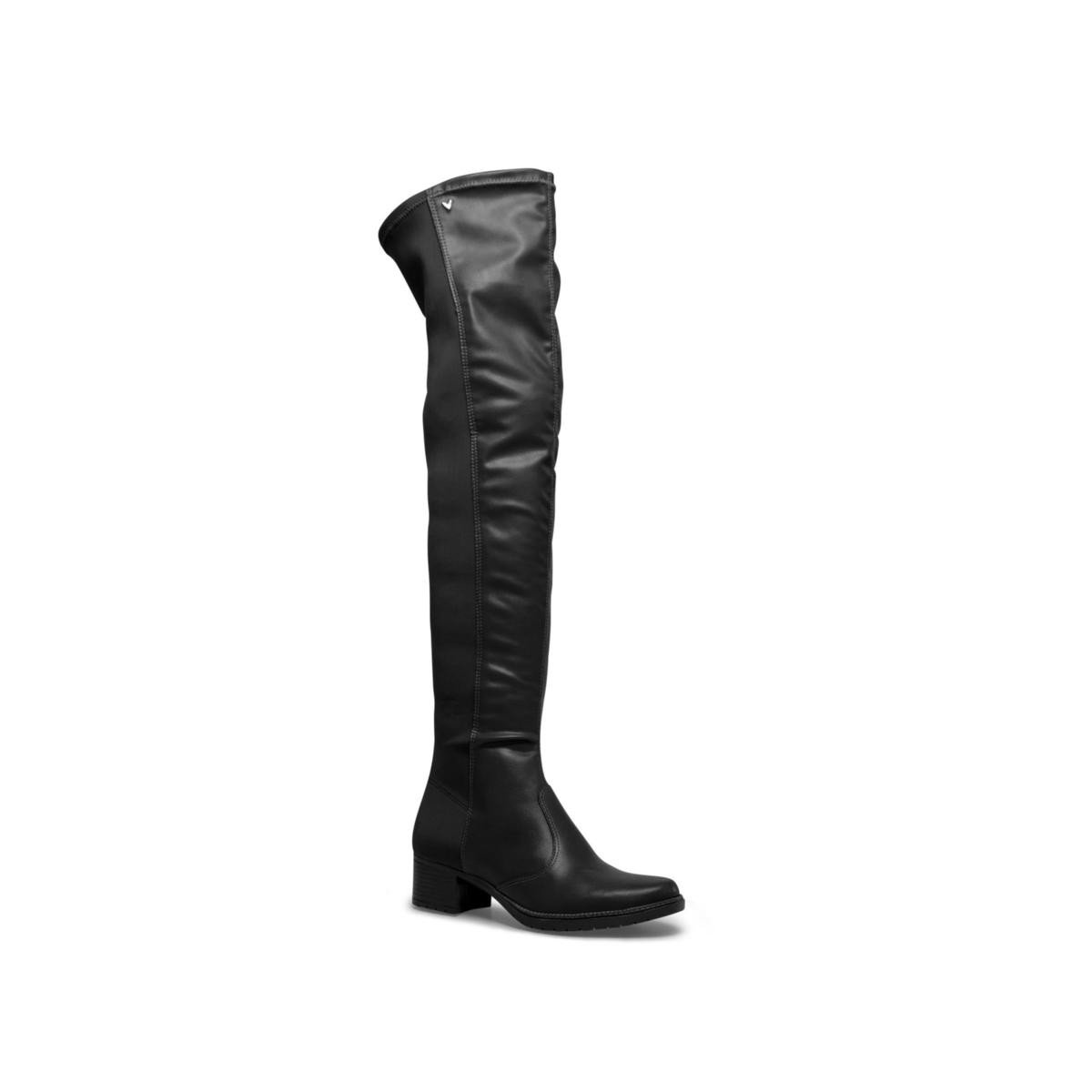 Bota Mississipi Q8543 Over The Knee Cano Longo Feminina Preto