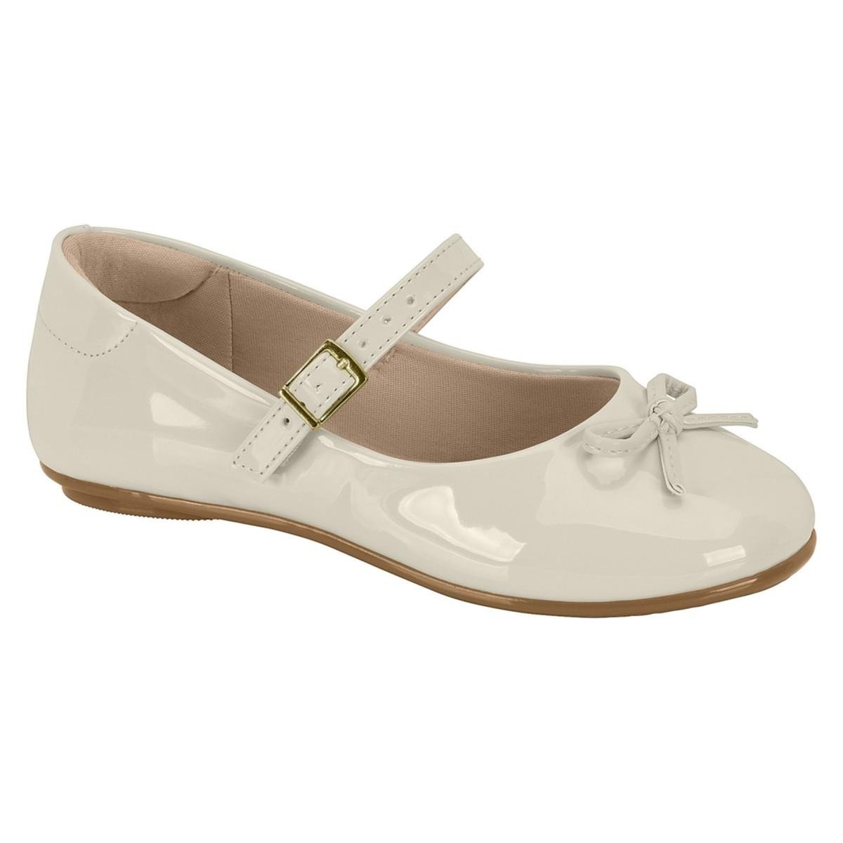 Sapatilha Molekinha 2083.1131 Boneca Tope Infantil Branco