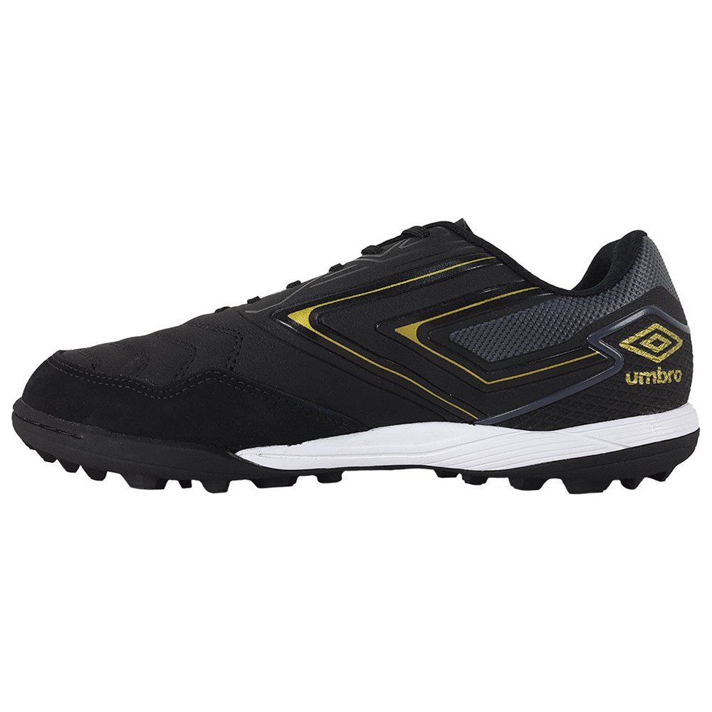 Chuteira Society Umbro Pro 5 Bump Club Unissex Preto/Dourado