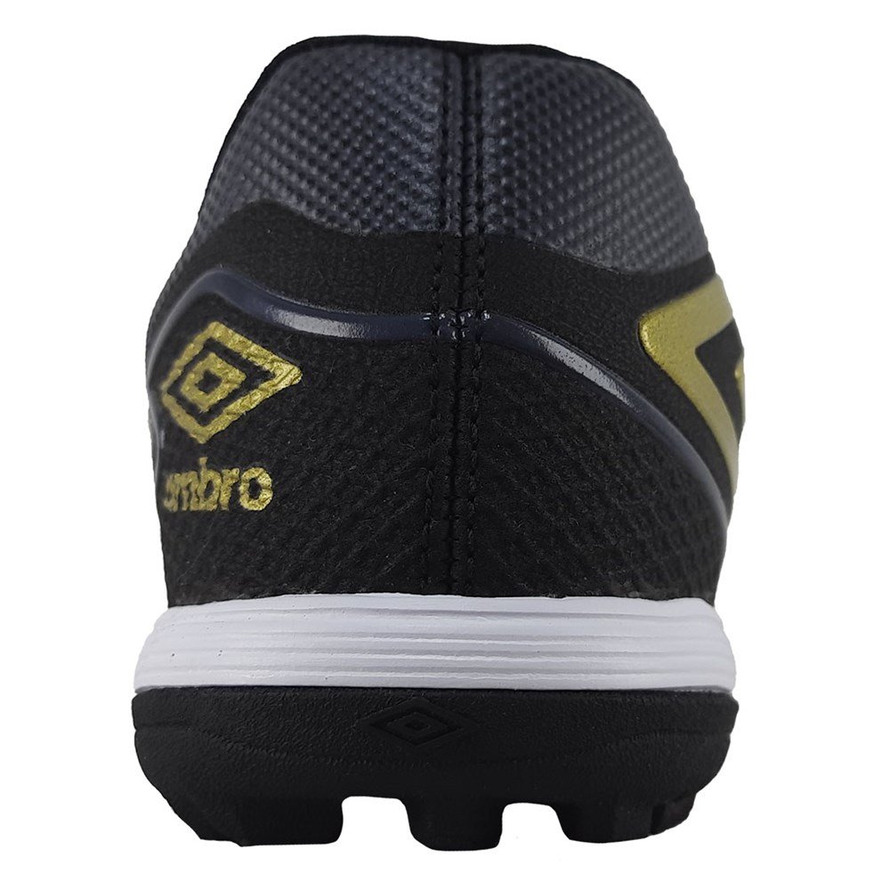 Chuteira Society Umbro Pro 5 Bump Club Unissex Preto/Dourado