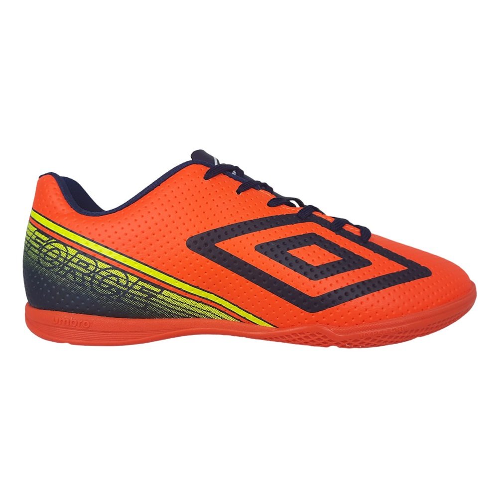Chuteira Futsal Umbro Force Unissex Laranja/Azul