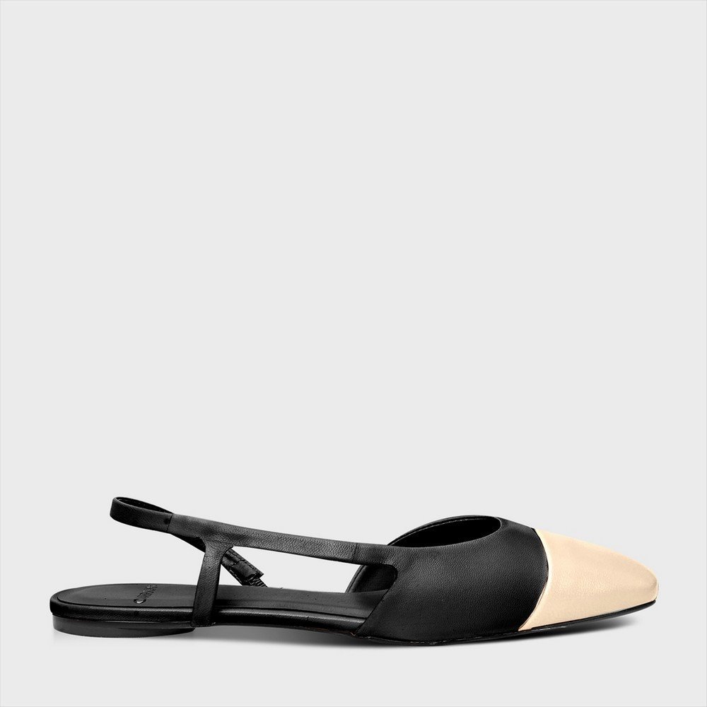 Sapatilha Slingback Carrano 162413 Preto