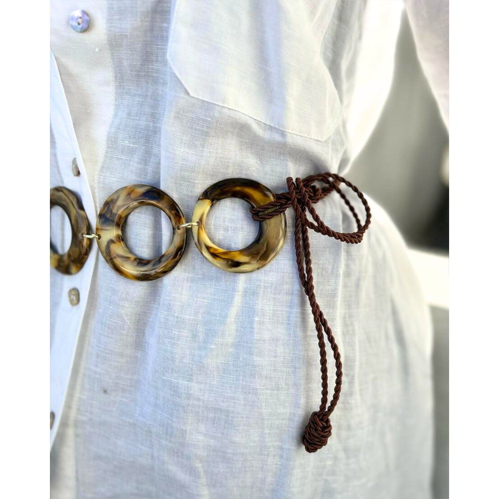 Cinto Feminino Eleonora Boho Soul Marrom