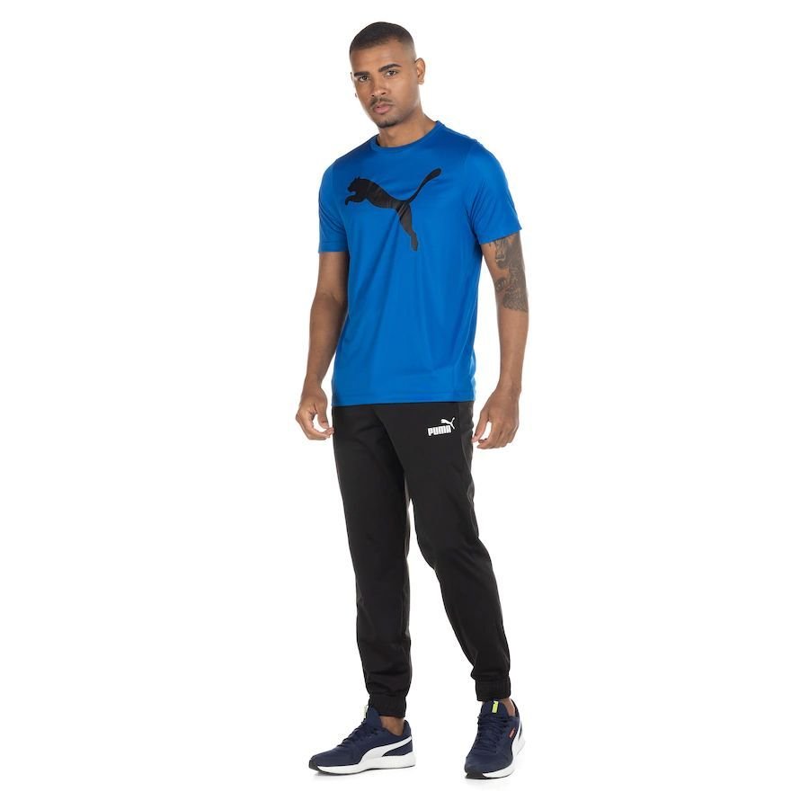 Camiseta Puma Active Big Logo Masculina 671738-05 Azul