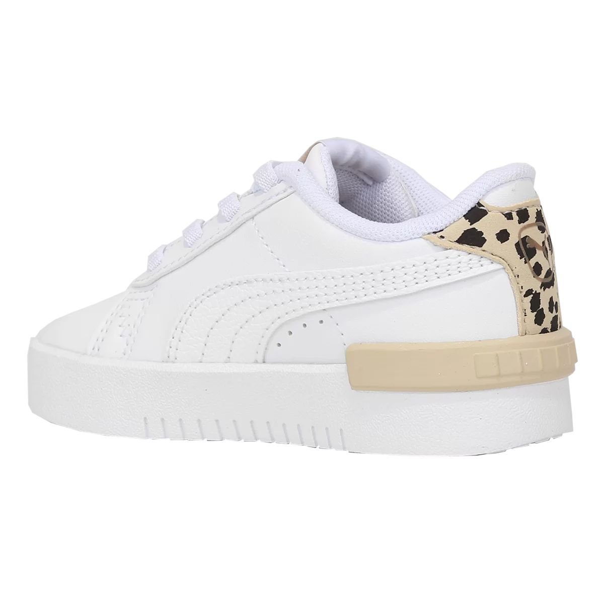Tênis Infantil Puma Jada Animal Ac 392029-01 Branco