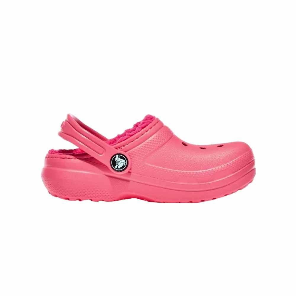 Sandália Infantil Crocs Classic Lined Clog 207010-6VZ Rosa